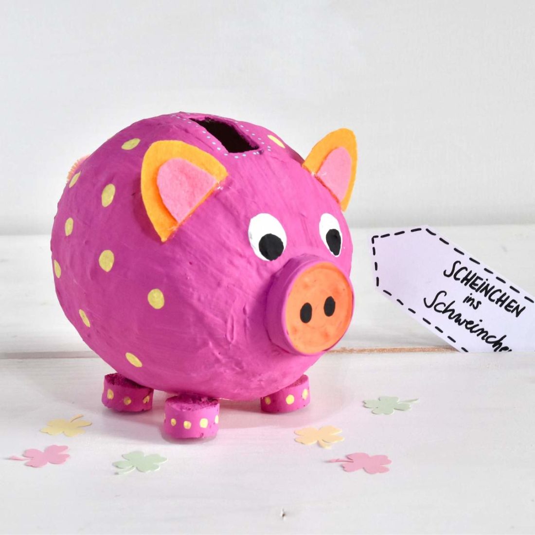 Upcycling: Sparschwein selber basteln – Heimatdinge