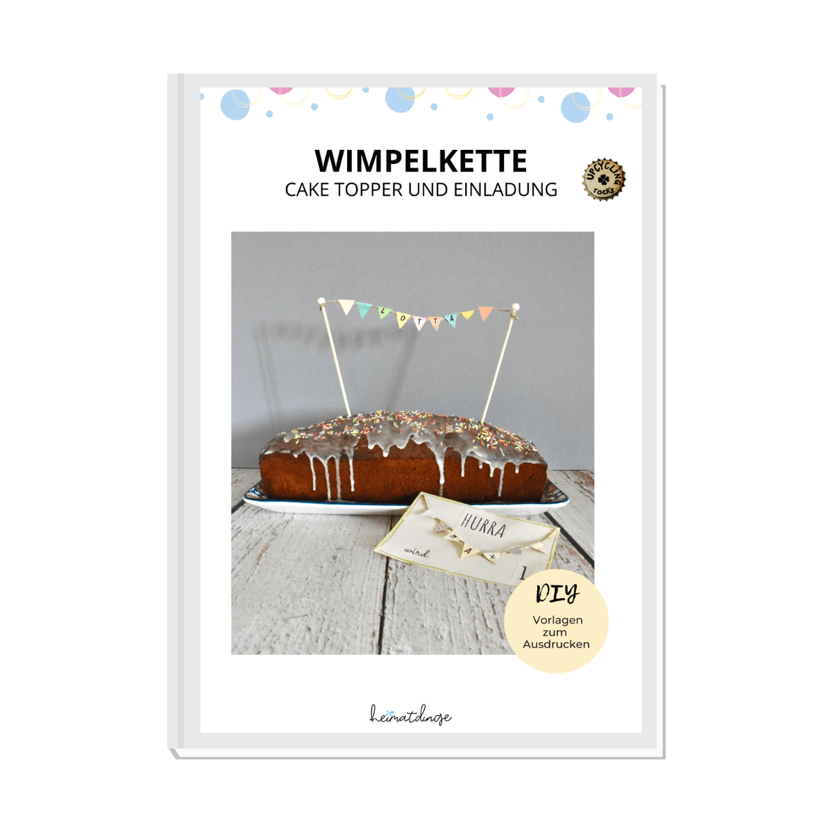 Wimpelkette mit Vorlage zum Ausdrucken – Heimatdinge