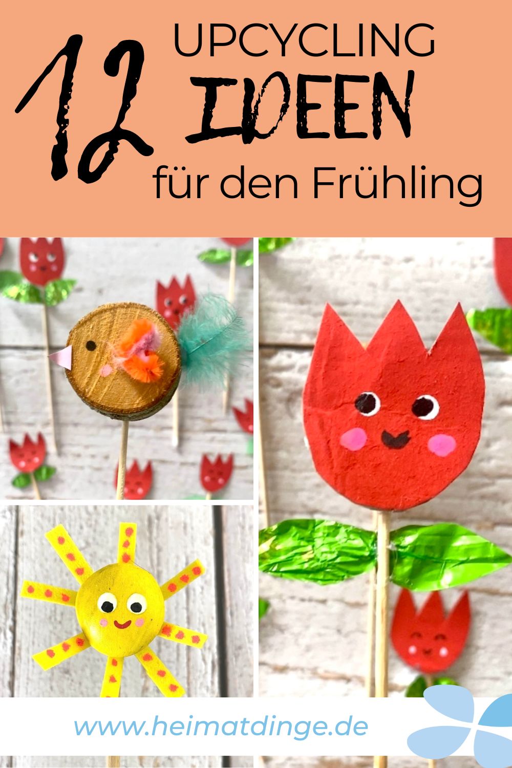 Frühling: 12 Ideen für das Basteln im Kindergarten