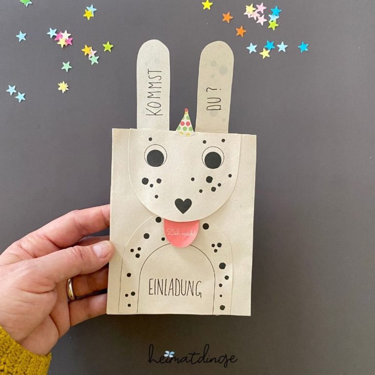 Einladung Kindergeburtstag Tiere Basteln