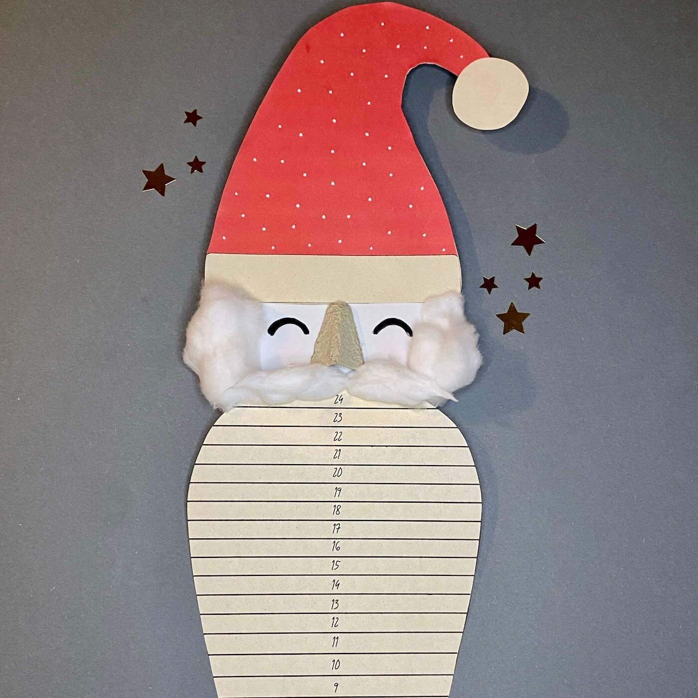 Kostenlose Weihnachtsvorlage für einen Weihnachts-Countdown – Heimatdinge