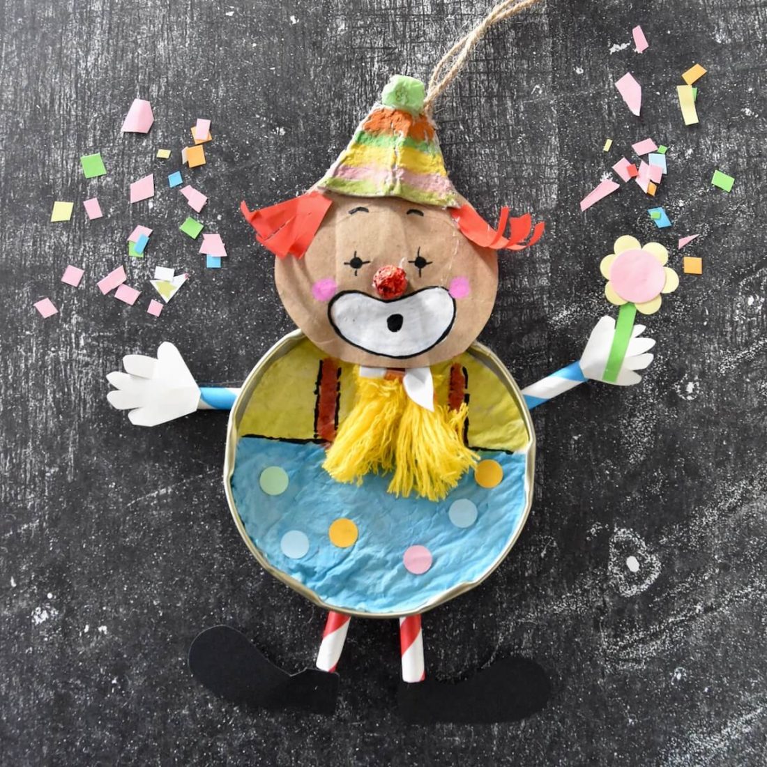 Upcycling Clown basteln – Heimatdinge