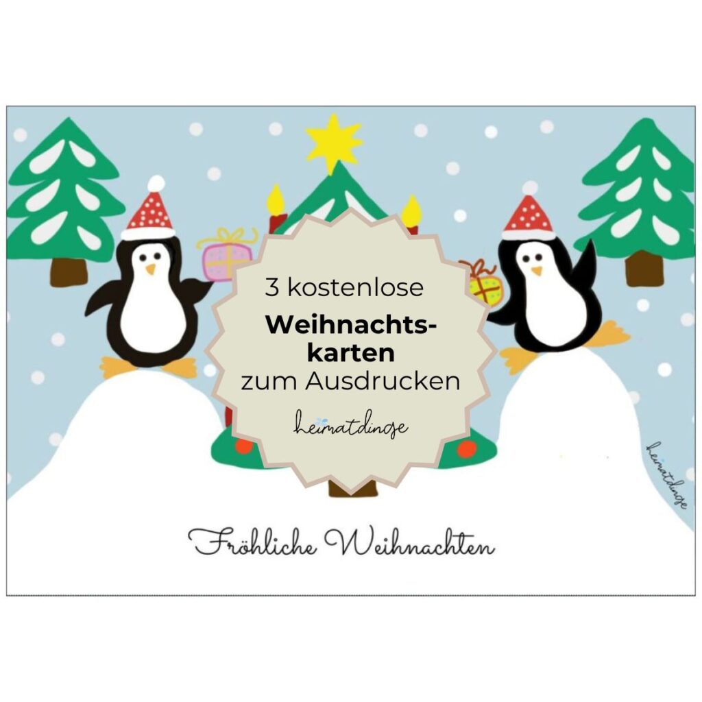 Kostenlose Weihnachtsvorlage für einen Weihnachts-Countdown – Heimatdinge