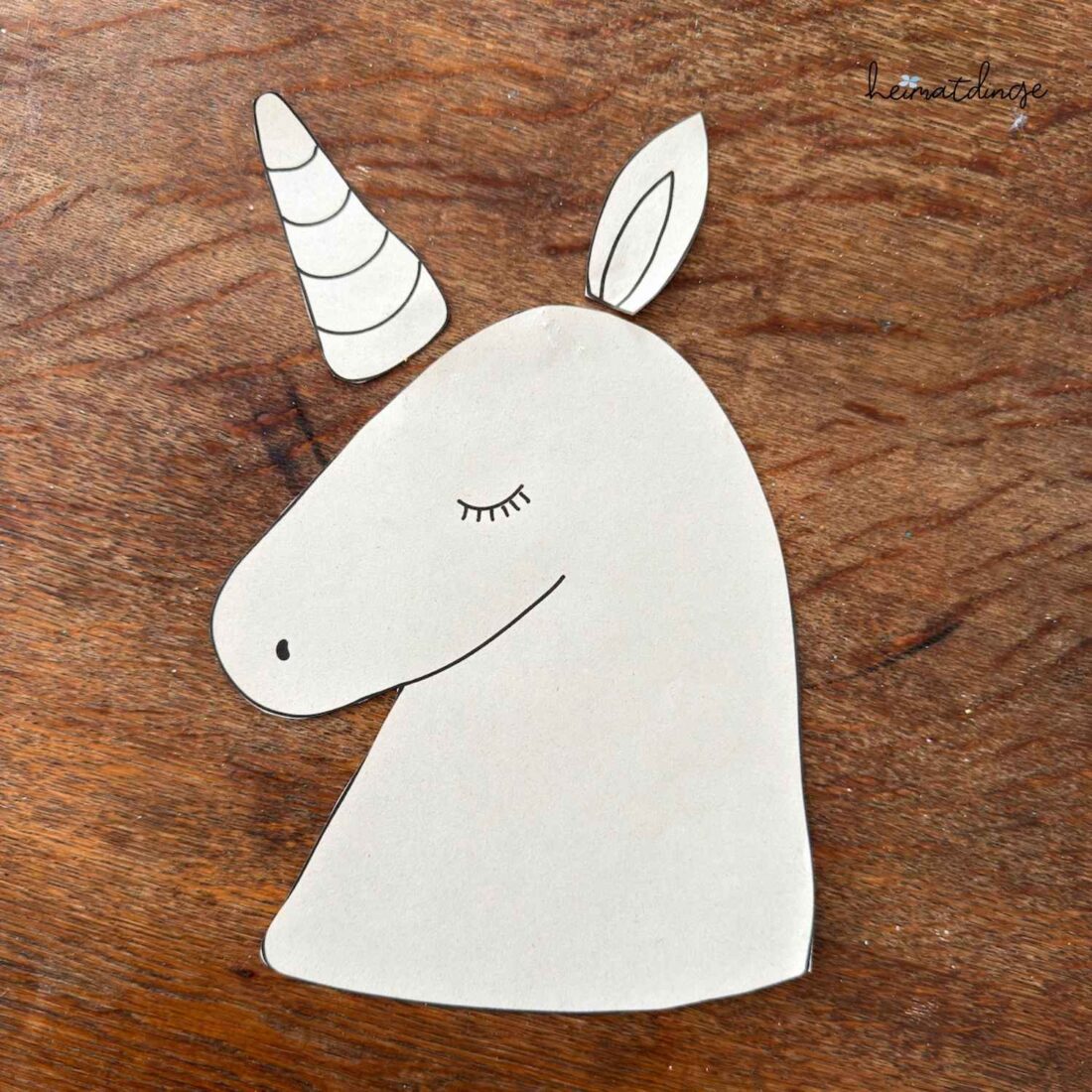 Einhorn Kopf Schablone Zum Ausdrucken